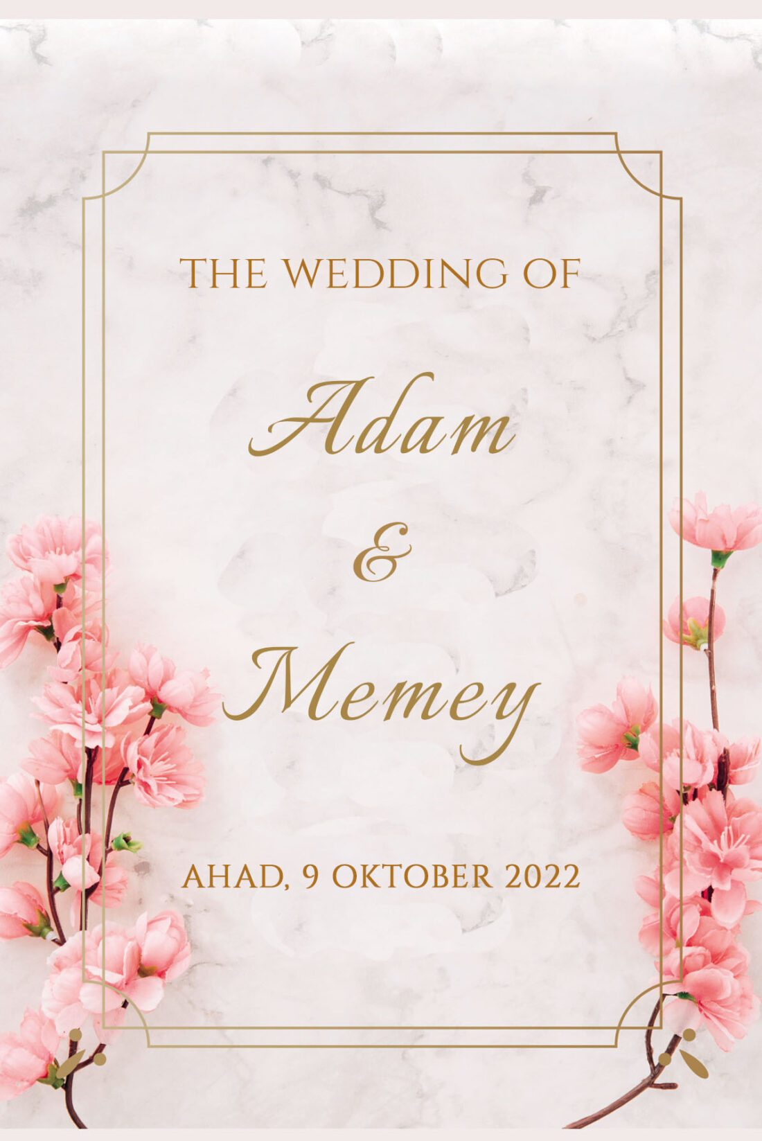 Undangan Majlis Perkahwinan Adam ♥ Memey | 09.10.22 - POVE.my - EKAD ...