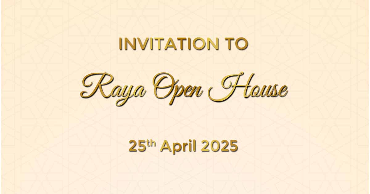 Invitation to Raya Open House 2025 | 25.04.25 - POVE.my - EKAD (ECARD ...